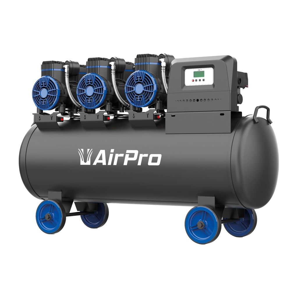 Compressor oil free 3x1hp 100L tank 230V | Valkenpower